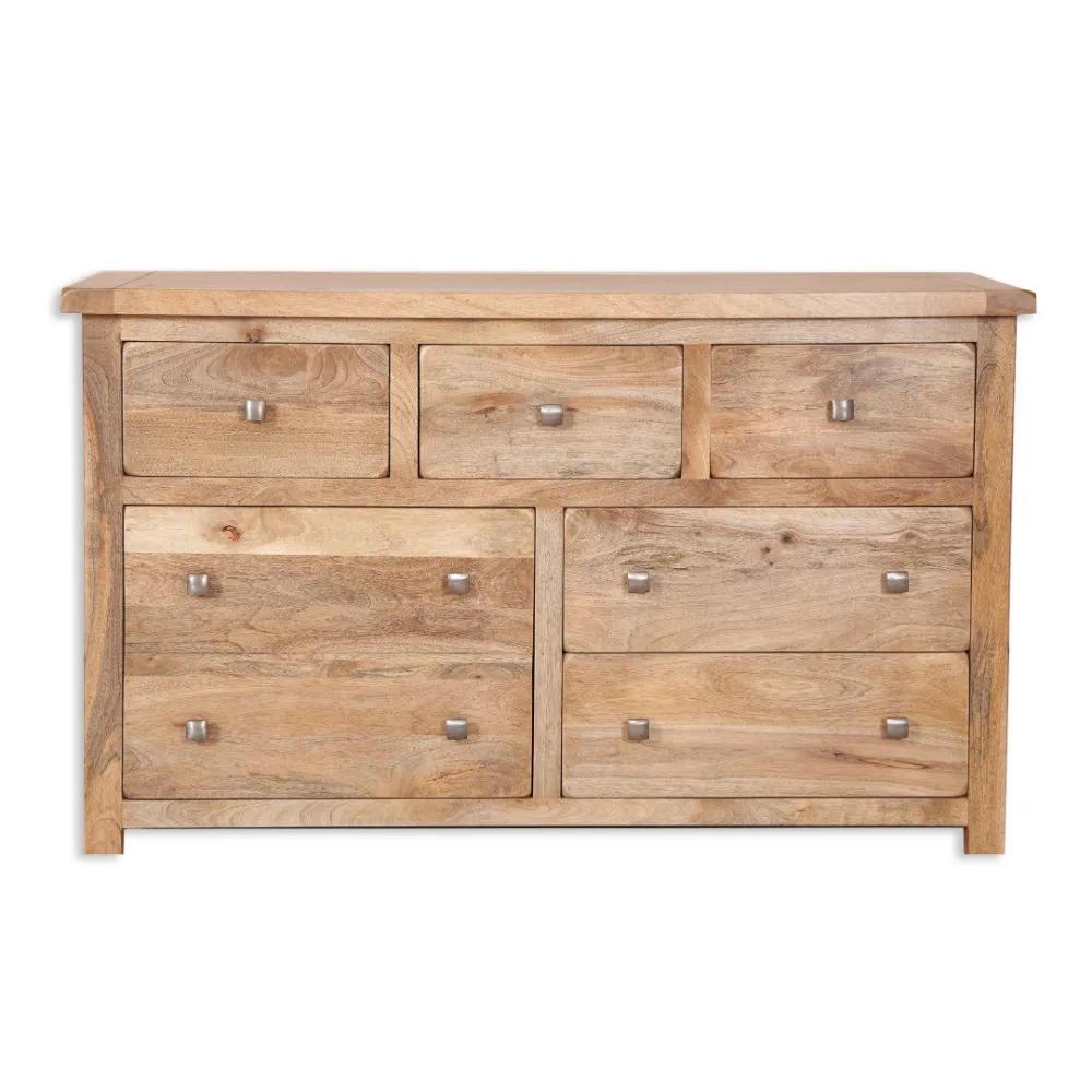 Farm House Mango Chest of Drawers - 7 Drawers - Fairtrade gifts from Iguazu