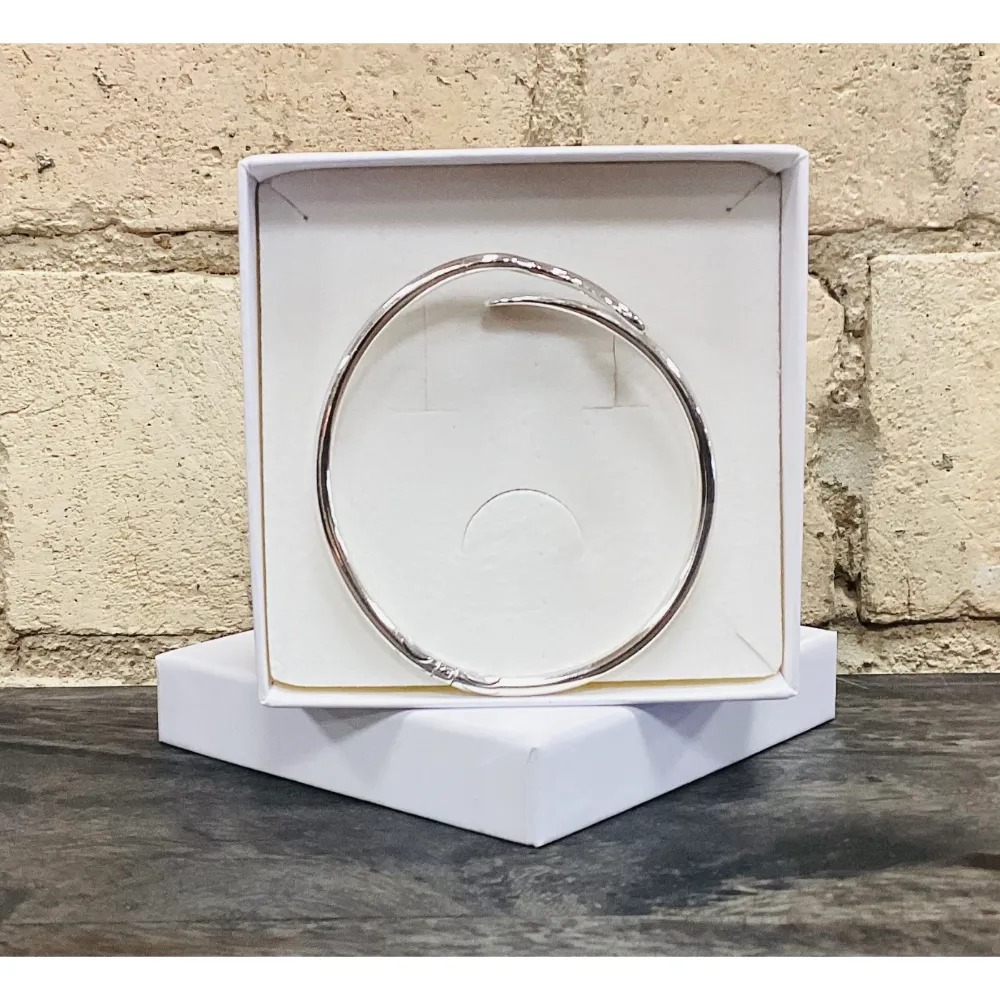 Silver Bangle - Squiggle - Fairtrade gifts from Iguazu